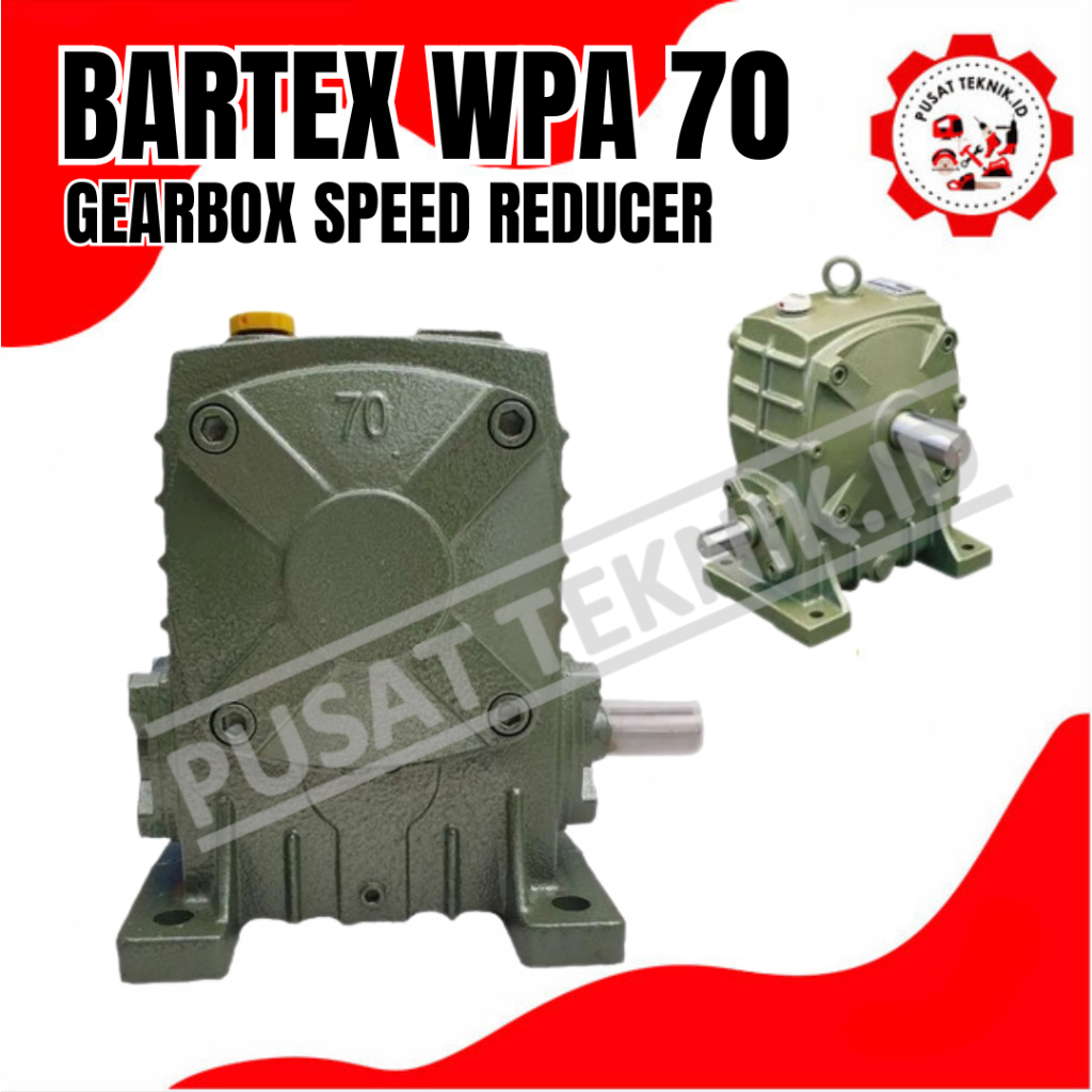 Jual GEARBOX SPEED REDUCER BARTEX WPA 70 RATIO 1 : 10 SAMPAI 1 : 60 | Shopee Indonesia