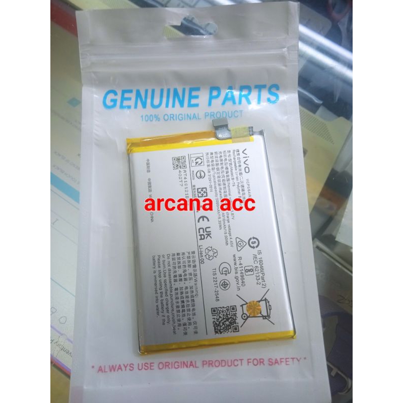 Jual baterai batre battery Vivo Y75 5G Vivo T1 5G B-T6 BT6 NEW ORII ...