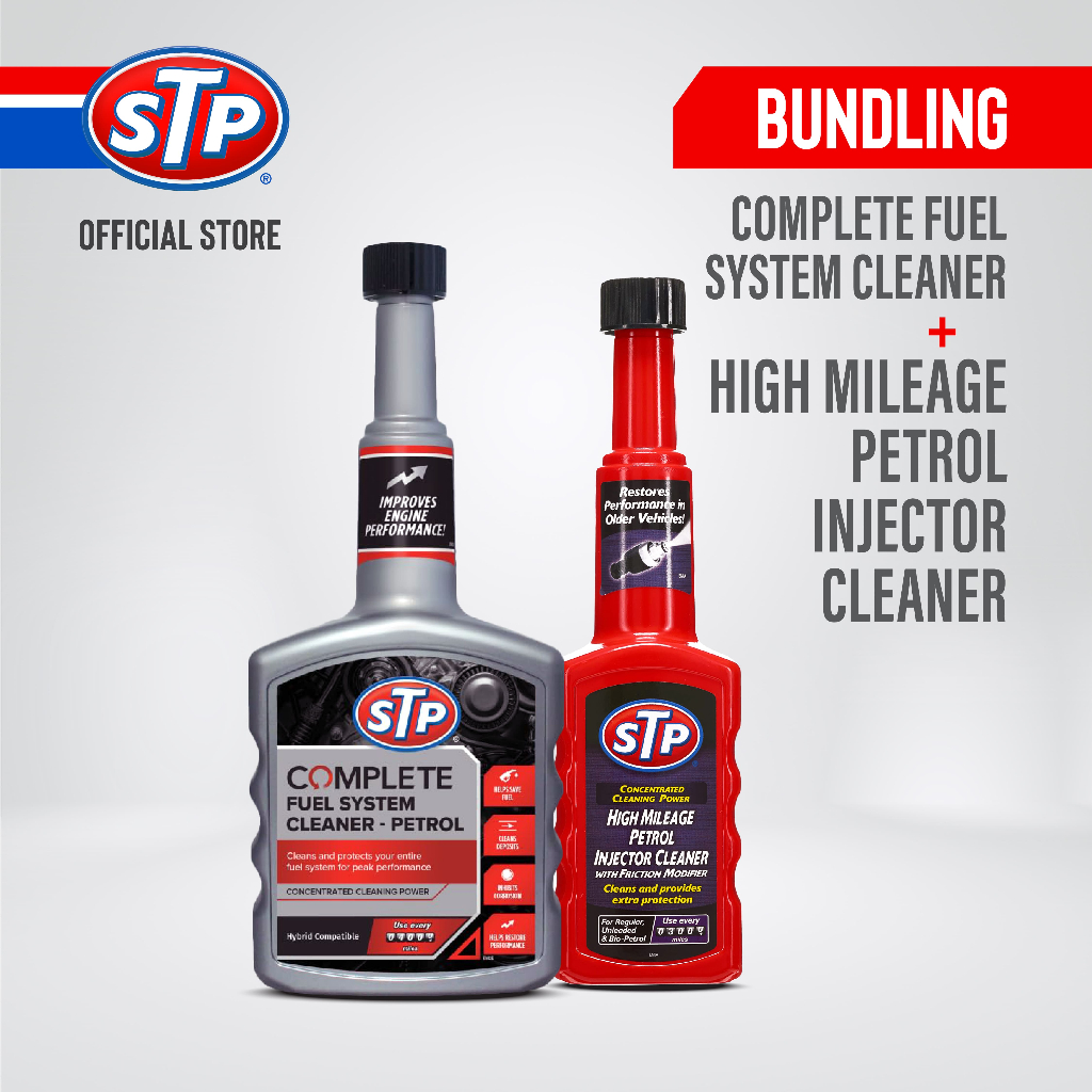 Jual STP - [BUNDLE] Complete Fuel System Cleaner Petrol 400 ml + High ...