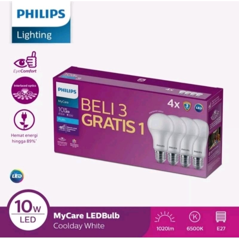 Jual Lampu LED Philip paket 6w, 8w, 10w, 12w | Shopee Indonesia