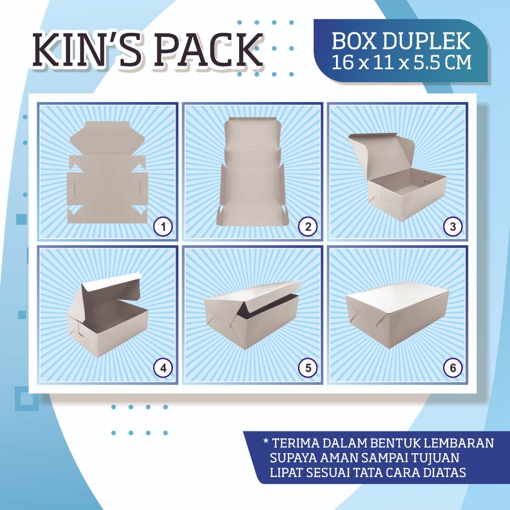 Jual Dus Polos 16 x 11 x 5.5 Box Kotak Kue Snack Roti Kardus Duplex ...