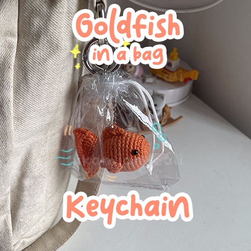 Jual Crochet Goldfish / Fish In-A-Bag / With PVC Pouch / Drawstring Bag ...