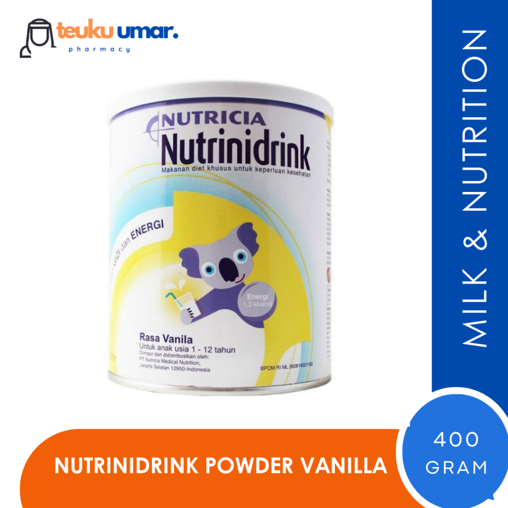 Jual [Susu] Nutricia Nutrinidrink Powder Vanila 400gr | Susu Nutrisi ...