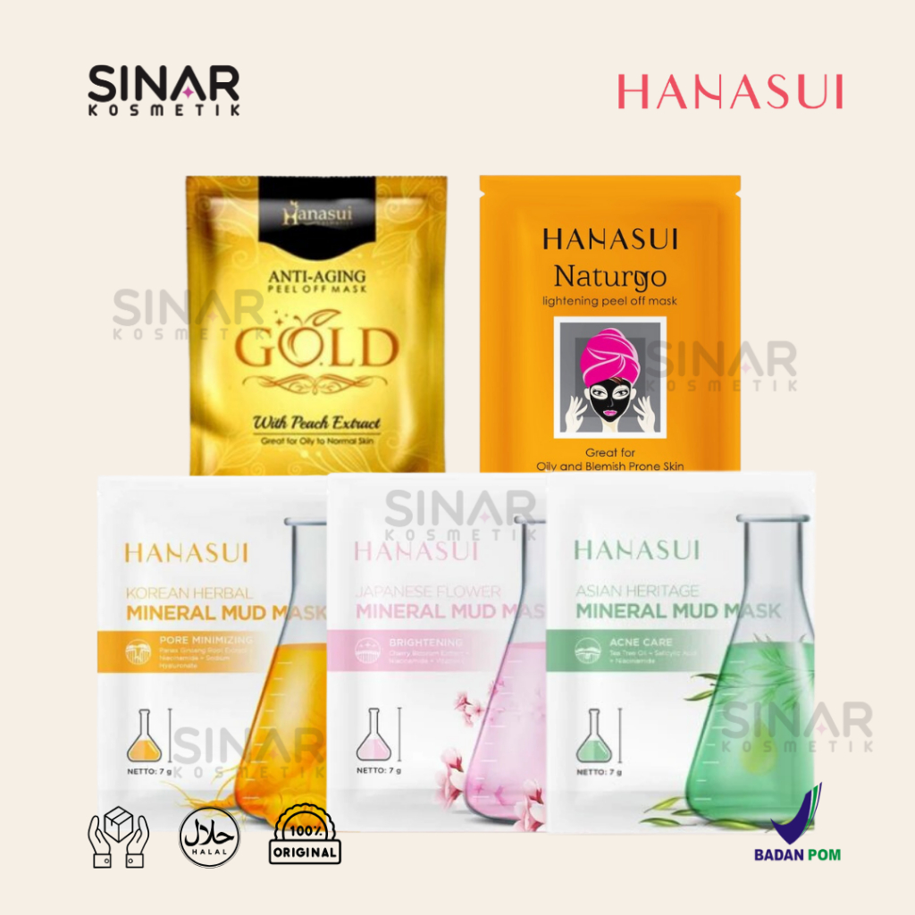 Jual HANASUI Masker Naturgo Pell Off Mask - Gold Anti Aging Face Mask ...