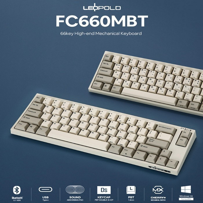 Jual LEOPOLD FC660MBT BLUETOOTH PD WHITE TWO TONE CHERRY MX BROWN ...