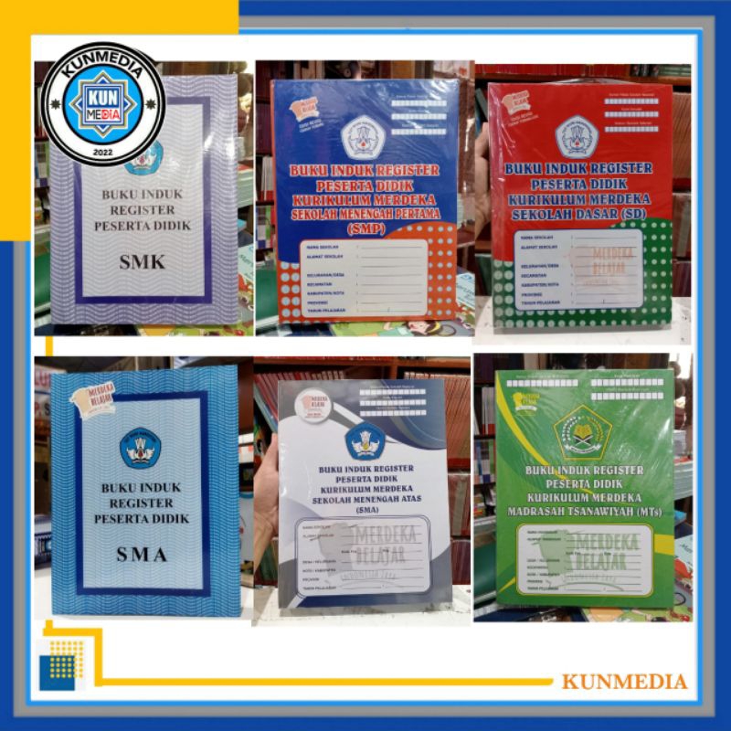 Jual BUKU INDUK REGISTER SISWA SD SMP SMA SMK MI MTS KURIKULUM MERDEKA VKM | Shopee Indonesia
