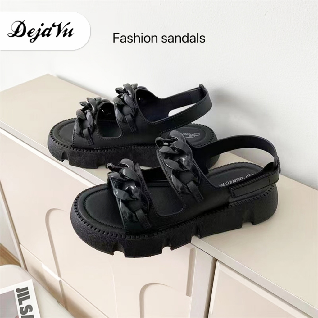 Jual Dejavu Sandal Fuji Wanita Sandal Wanita Tali Karet Shoes Jelly ...