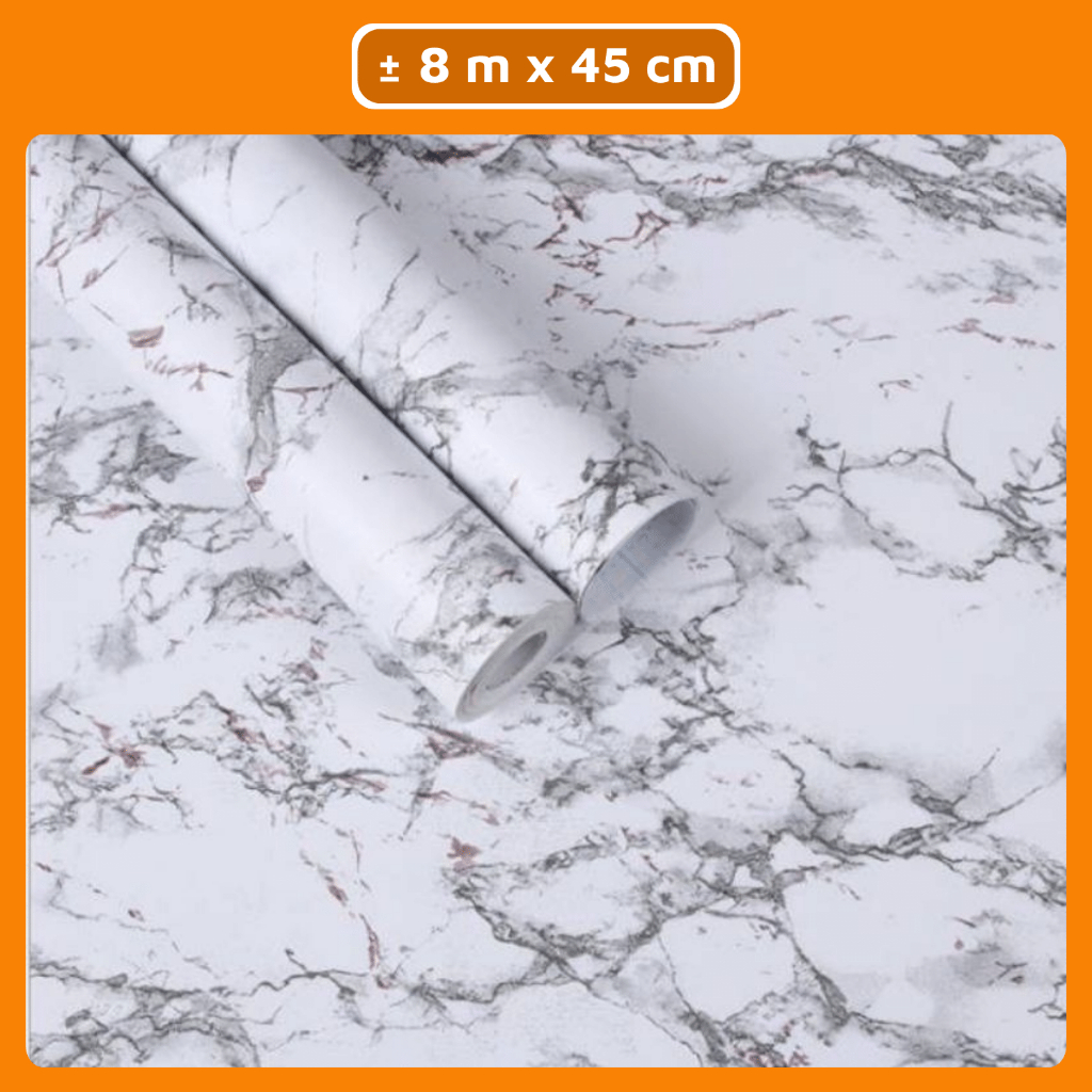 Jual Live COD Stiker Wallpaper Dinding Marmer PVC Wallpaper Anti Panas ...