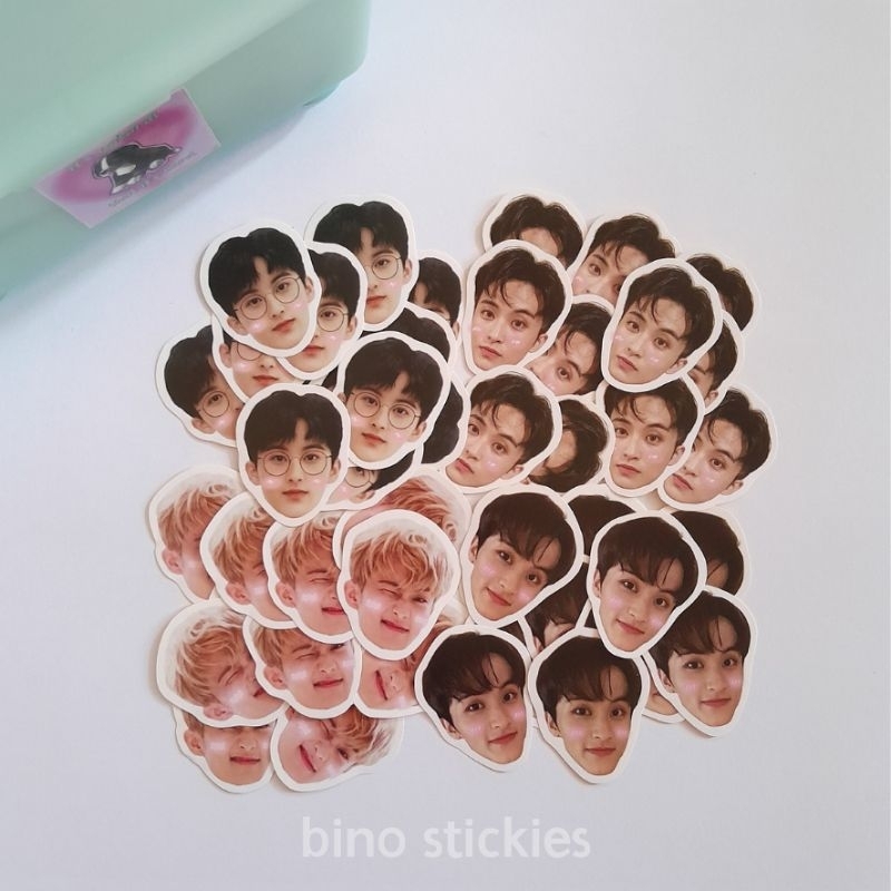 Jual [isi 50 pcs] Sticker Bubble Head stiker freebies NCT SEVENTEEN SUJU ENHYPEN TREASURE ...