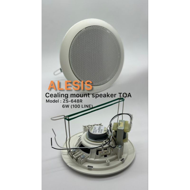 Jual Ceiling Mount TOA Speaker Pengeras Suara Plafon Round Model ZS ...