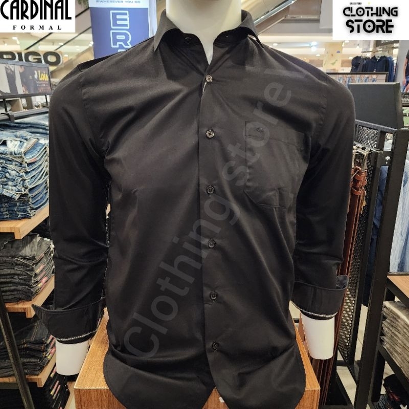Jual CARDINAL FORMAL ORIGINAL kemeja pria lengan panjang hitam ...