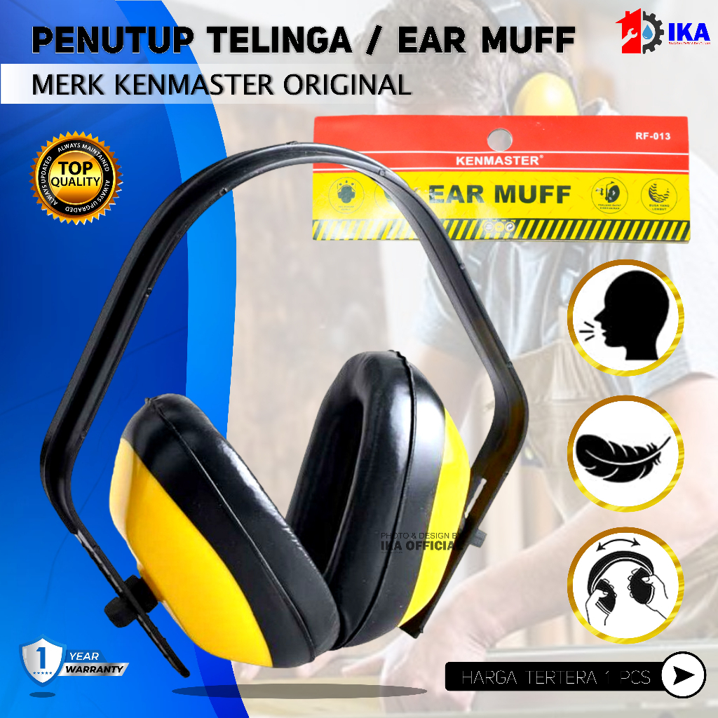 Jual Penutup Telinga - Kenmaster Ear Muff RF-013 Safety Anti Suara Bising Kenmaster Penutup ...