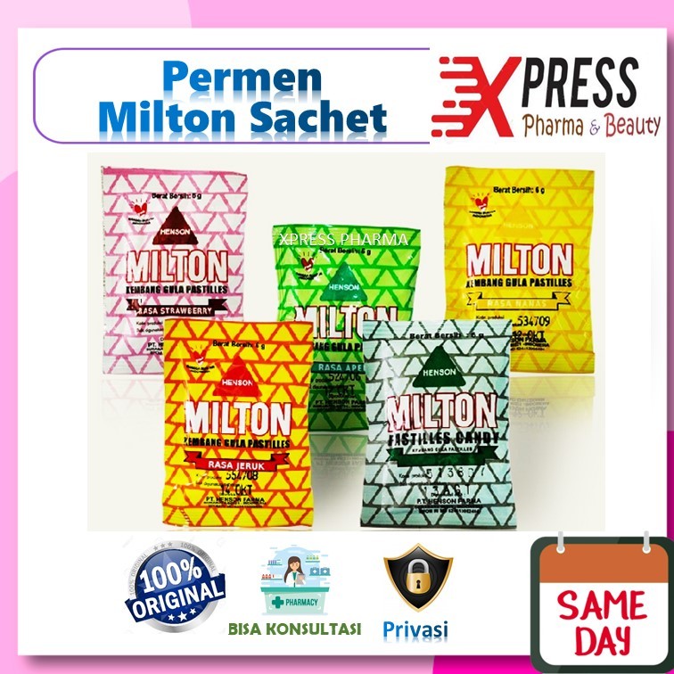 Jual ⚡XPRESS⚡ Sachet Milton 6 gram Pastiles Permen | Shopee Indonesia