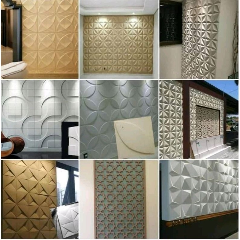 Jual bata tempel, roster tempel, wall panel 3d | Shopee Indonesia