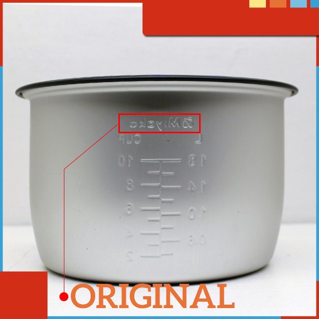 Jual READY 6 12 dan 18 Liter ORIGINAL ADA LOGO MIYAKO Panci Rice Cooker ...