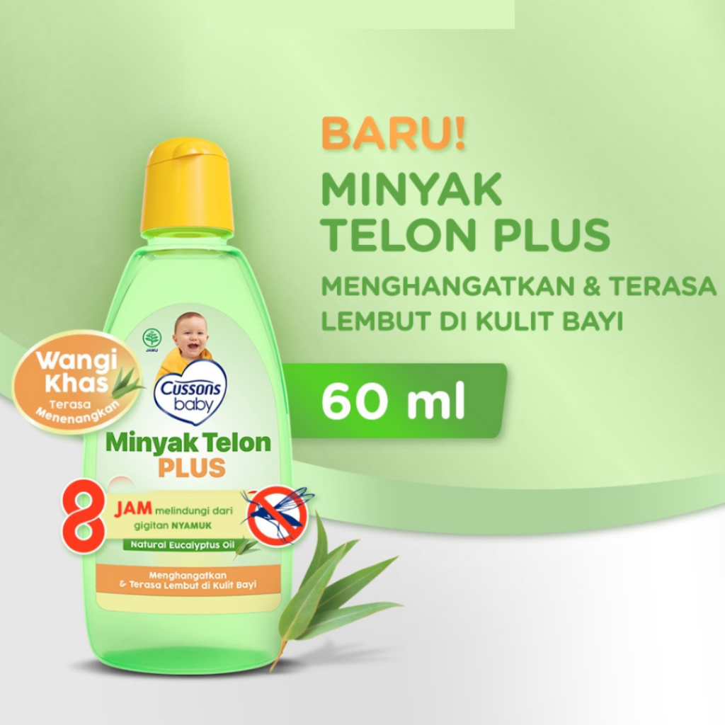 Jual Cussons Baby Telon Oil Plus Natural - Minyak Telon Bayi 60ml ...