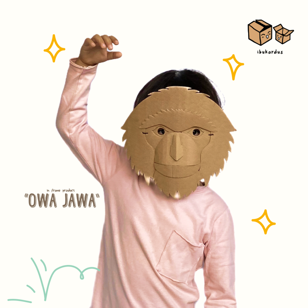 Jual Topeng Owa Jawa - Mainan Kardus Rakit Sendiri (DIY) dan Bermain ...
