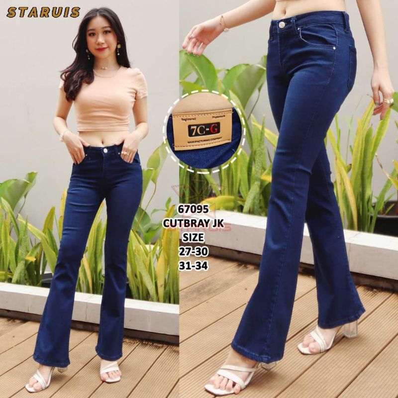 Jual STARUIS cutbray highwaist. 7C-G premium jeans Stretch/sorfjeans ...