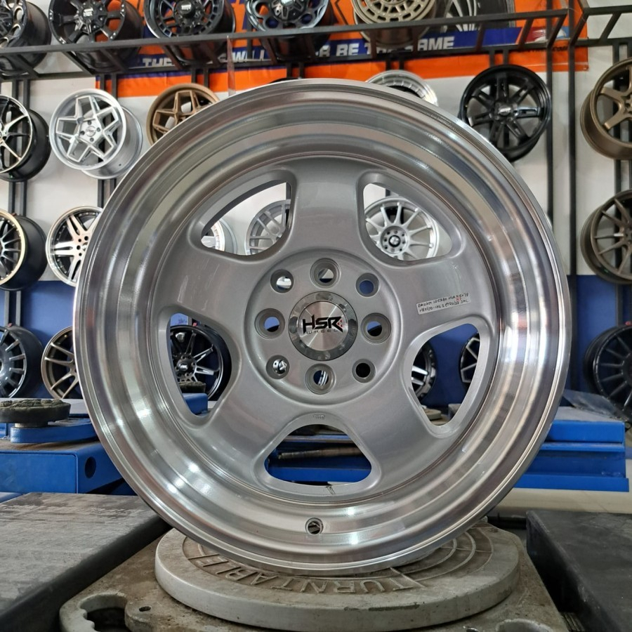 Jual Velg Mobil celong Hsr Brisket Ring 15 Lebar 7/8 ET 40/33 Warna Silver dobel pcd 4x100 4x114 ...