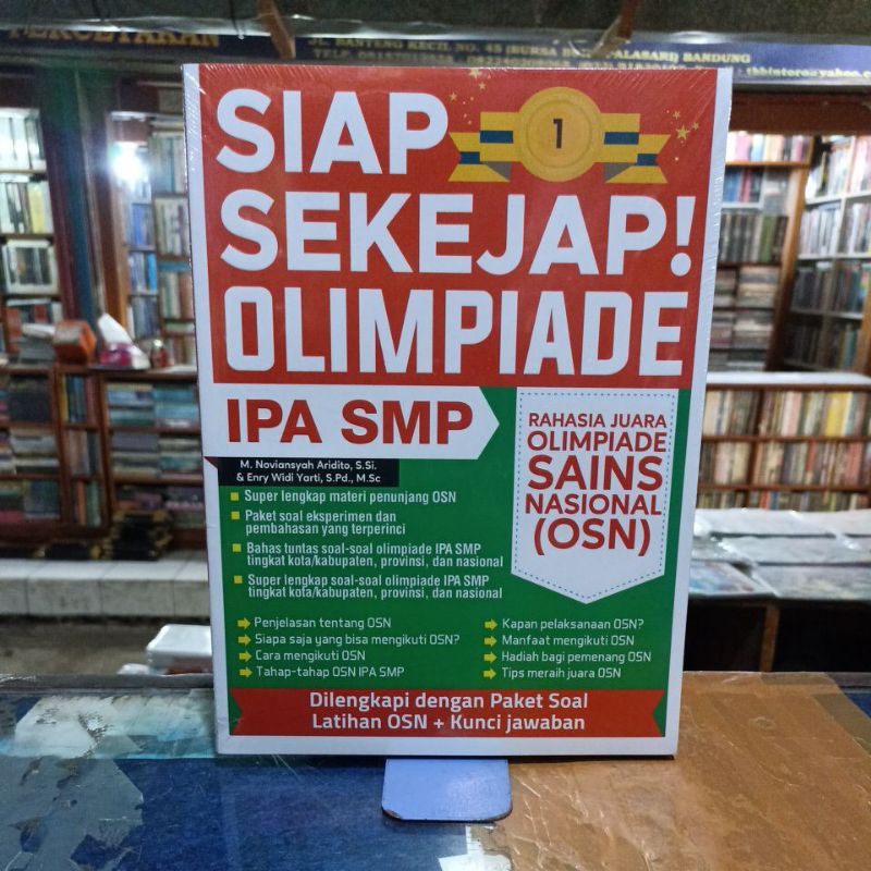 Jual BUKU SIAP SEKEJAP OLIMPIADE IPA SMP - RAHASIA JUARA OLIMPIADE SAINS NASIONAL ( OSN ...