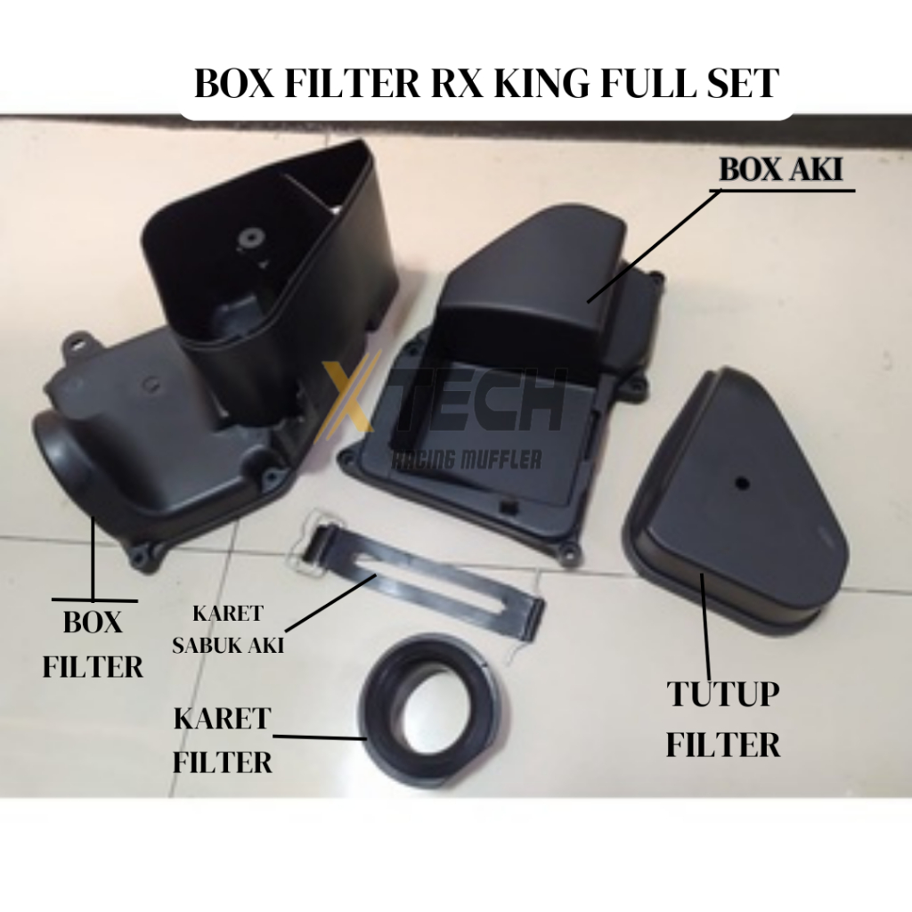 Jual BOX FILTER RX KING FULL SET 5 BAGIAN RUMAH FILTER RX KING/KARET ...