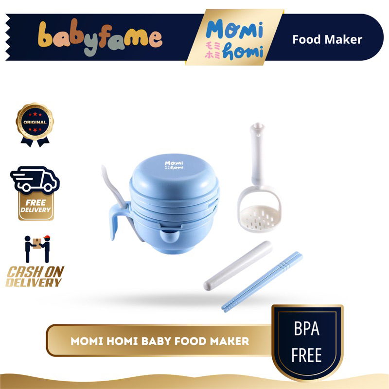 Jual MOMI HOMI MULTIFUNCTION BABY FOOD MAKER | GRINDING BOWL | Shopee ...