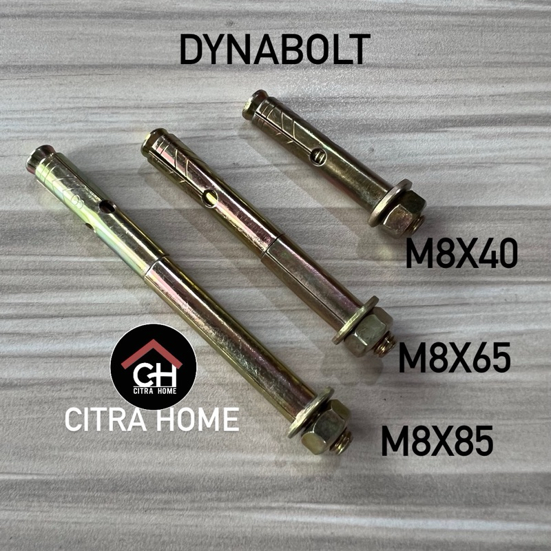 Jual Dynabolt Baut Beton Dinabol Anchor Baut M8x40 M8x65 | Shopee Indonesia