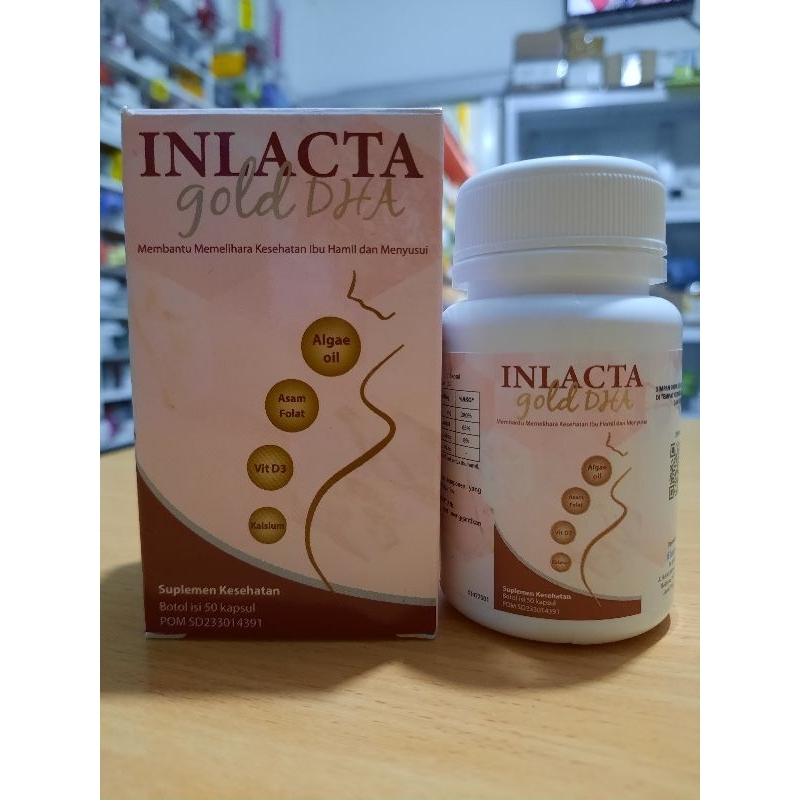 Jual PROMO Inlacta Gold DHA ED SEP 25 suplemen ibu hamil menyusui 1 ...