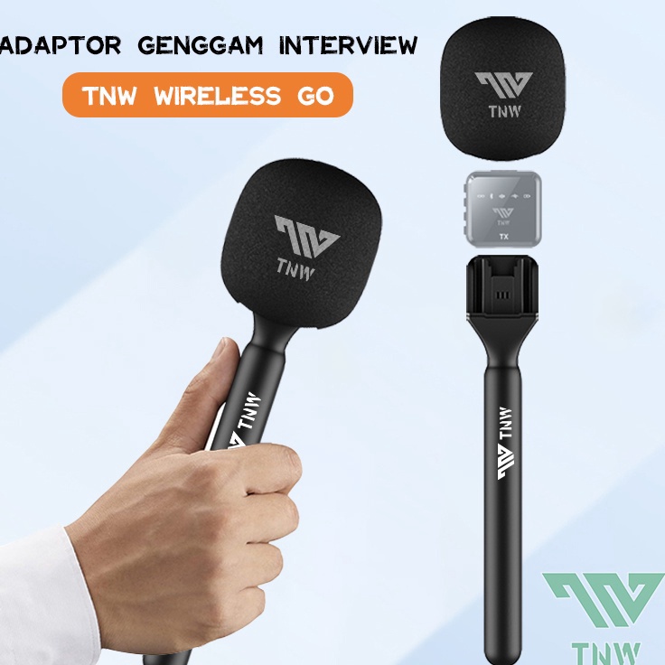 Jual Iu TNW Microphone Interview Handle Interview GO Handheld Adapter ...