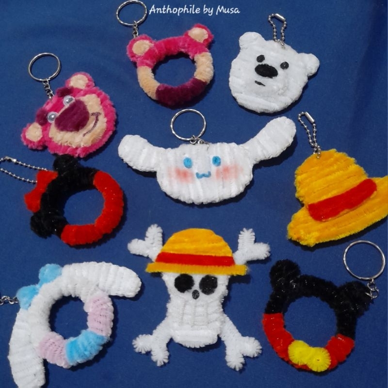 Jual ganci keychain pipe characters edition by Musa/gantelan karakter ...