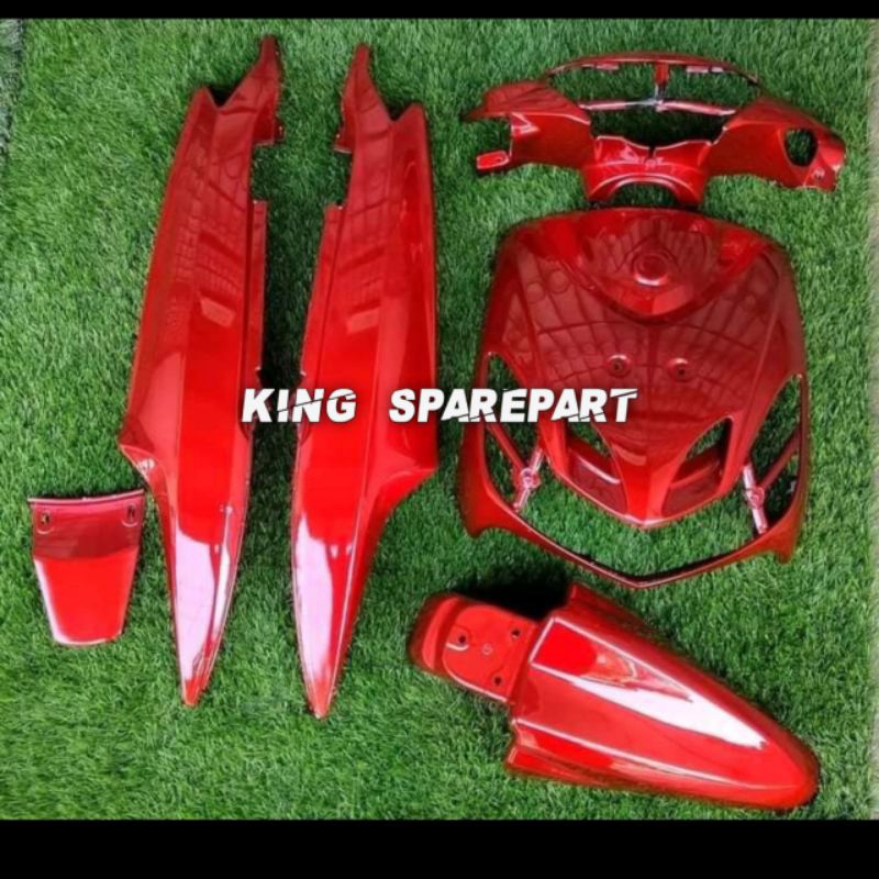 Jual Cover body full halus yamaha mio smile 2008 - 2012 hitam putih ...