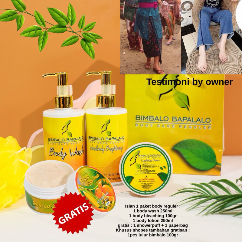 Jual BIMBALO BAPALALO PAKET BODY REGULER | PAKET PEMUTIH KULIT BPOM ...