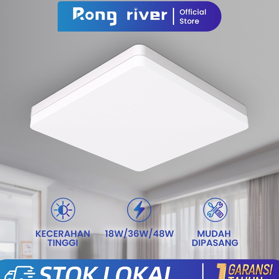 Jual UW RONG RIVER Lampu LED Plafon 48W 36W 18W Lampu Plafon Minimalis ...
