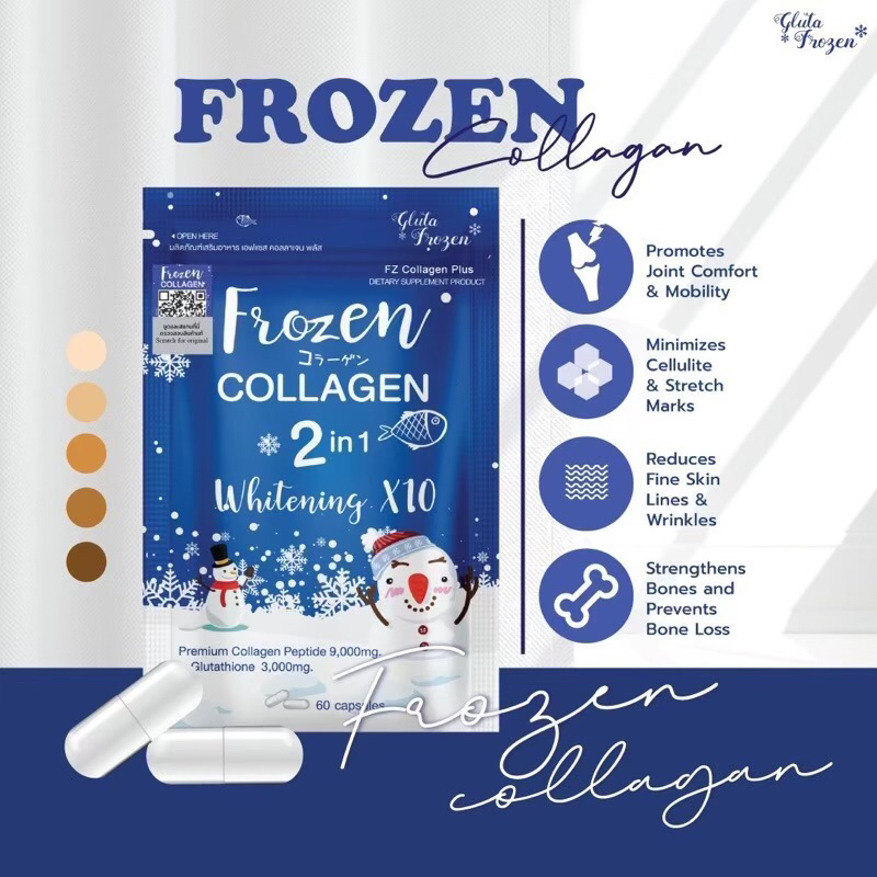 Jual FROZEN COLLAGEN NEW PACKAGING BARCODE ORIGINAL 100% | Shopee Indonesia