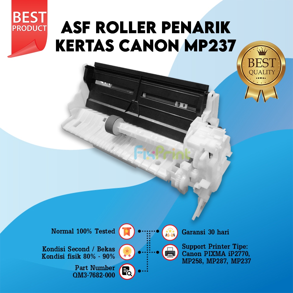 Jual ASF Roller Canon iP2770 MP258 MP287 Roll Penarik Kertas Printer ...