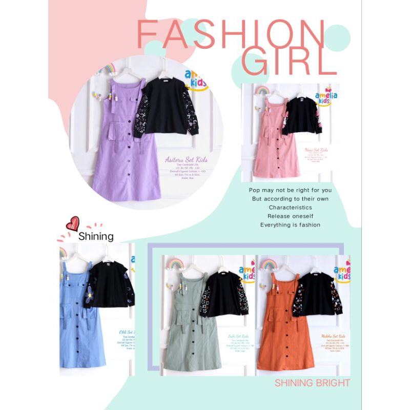 Jual saskia + asiteru + nimi+ okli + suhi + maleha set kids overall by ...