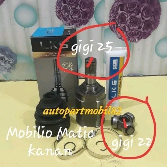 Jual CV Joint Dalam As Roda Depan Dalam Kanan Honda Mobilio Matic | Shopee Indonesia