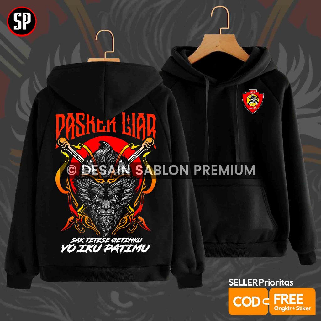 Jual Jaket Hoodie IKS PASKER LIAR Free Stiker / Sablon Plastisol Injek ...