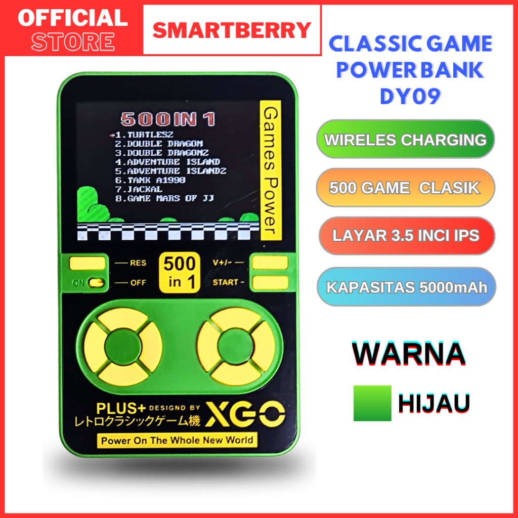 Jual DY09 Game boy Powerbank 5000 mAh / Magsafe Fast Wireless Charging ...