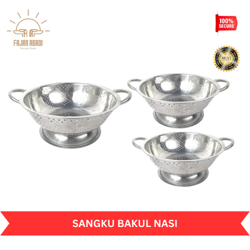 Jual Wakul Kaki Stainless/Sangku Bakul Nasi Stainless Steel/Tempat Nasi ...