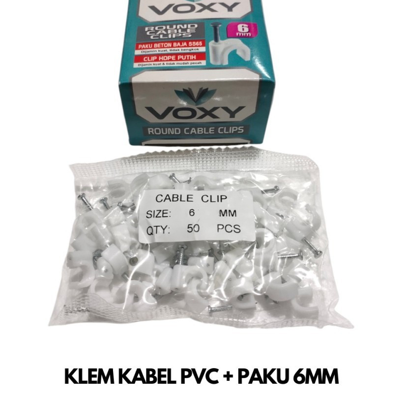 Jual KLEM KABEL PVC + PAKU TERSEDIA BANYAK UKURAN /KLEM KABEL LISTRIK ...