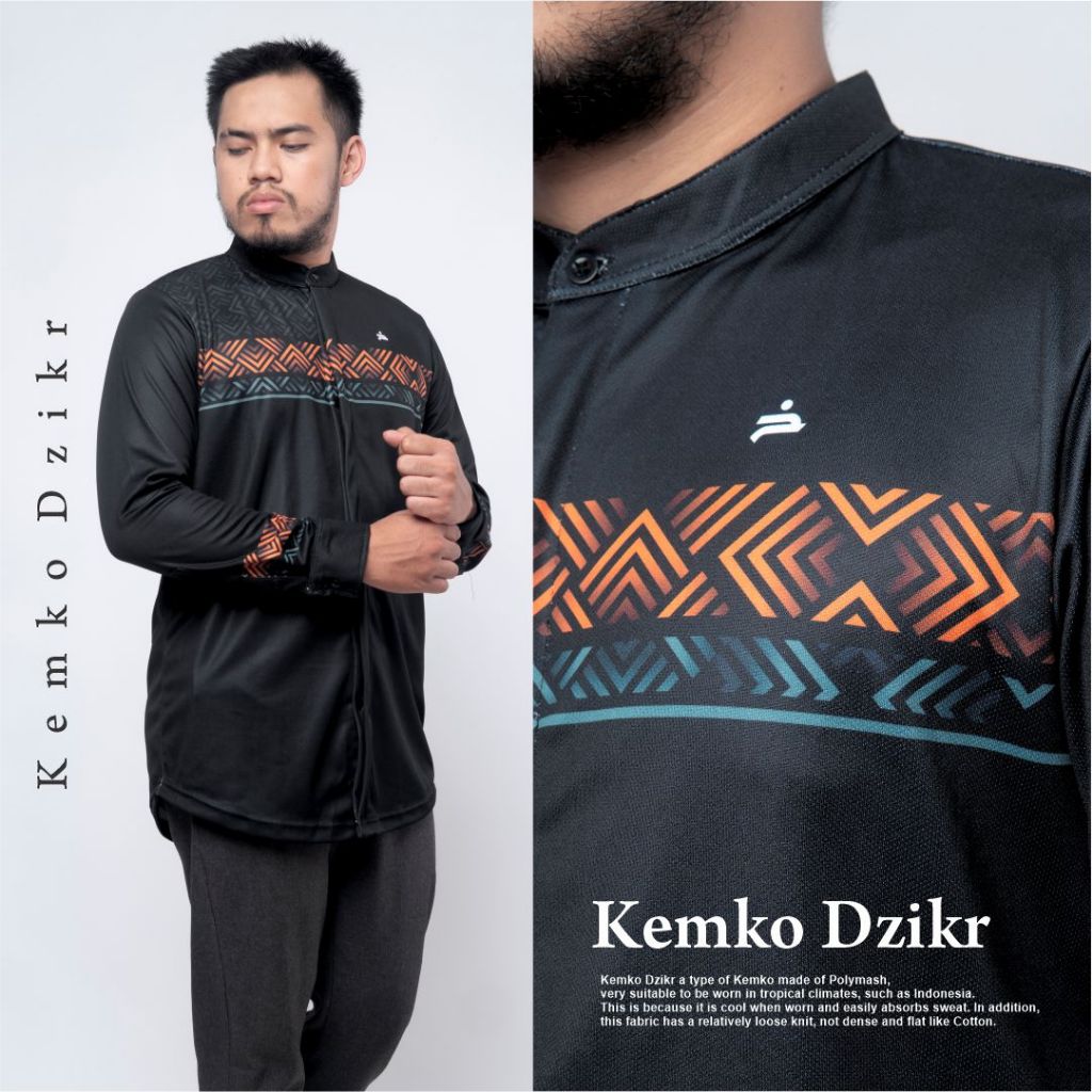 Jual KHOIRUMMAH Kemko Jersey Dzikr - Kemeja Koko Dewasa Full Print ...