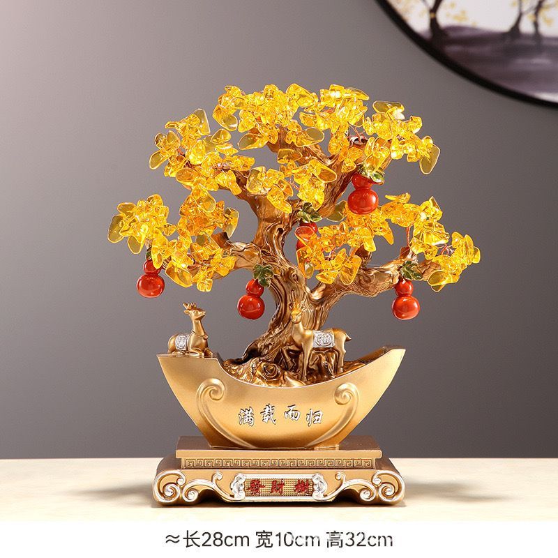 Jual Gourd Money Tree Crystal Money Tree Pajangan Pohon Keberuntungan ...