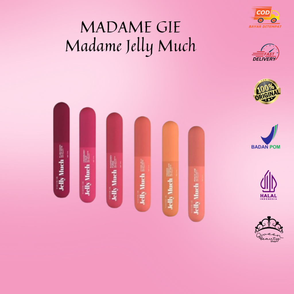 Jual [Qween] Madame Gie Madame Jelly Much - Lip Tint Jelly | Shopee Indonesia