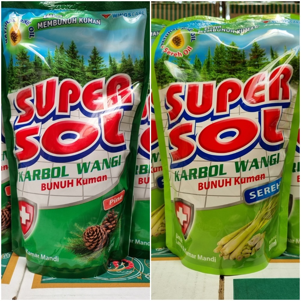 Jual Supersol Refill 750ml Pembesih Lantai Karbol Super Sol Wangi Pouch ...