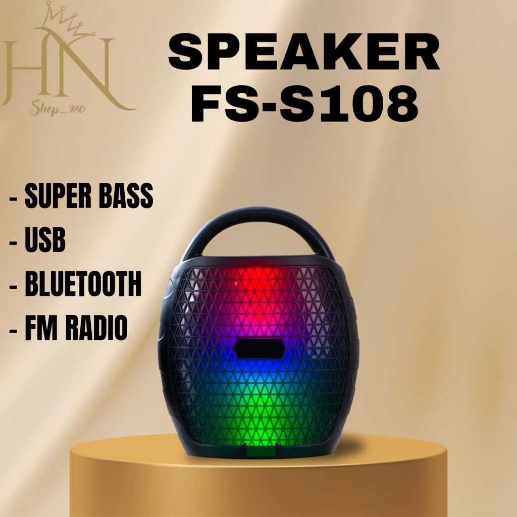 Jual Speaker Bluetooth Portable LED Light Wireless Charger SF-S108 | Shopee Indonesia