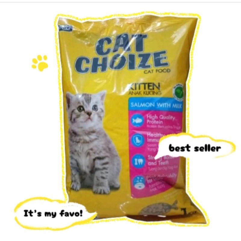 Jual CAT CHOICE SALMON KITTEN 1KG | Shopee Indonesia