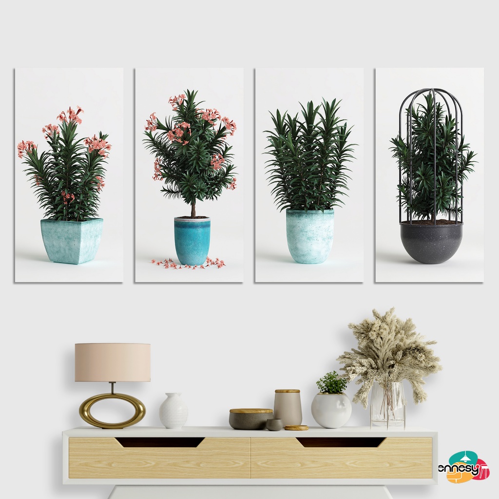 Jual TENNESY HIASAN DINDING TANAMAN POHON BOTANICAL MINIMALIS 15x30CM ...