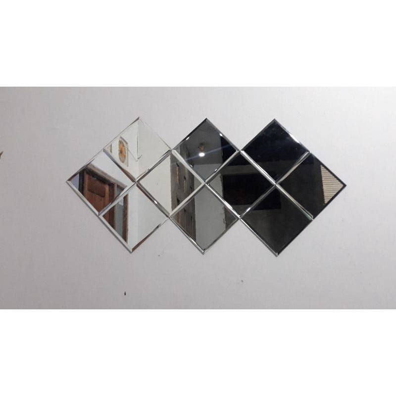 Jual kaca cermin bevel ukuran 15x15 tebal 5 mili bevel 1 cm | Shopee ...
