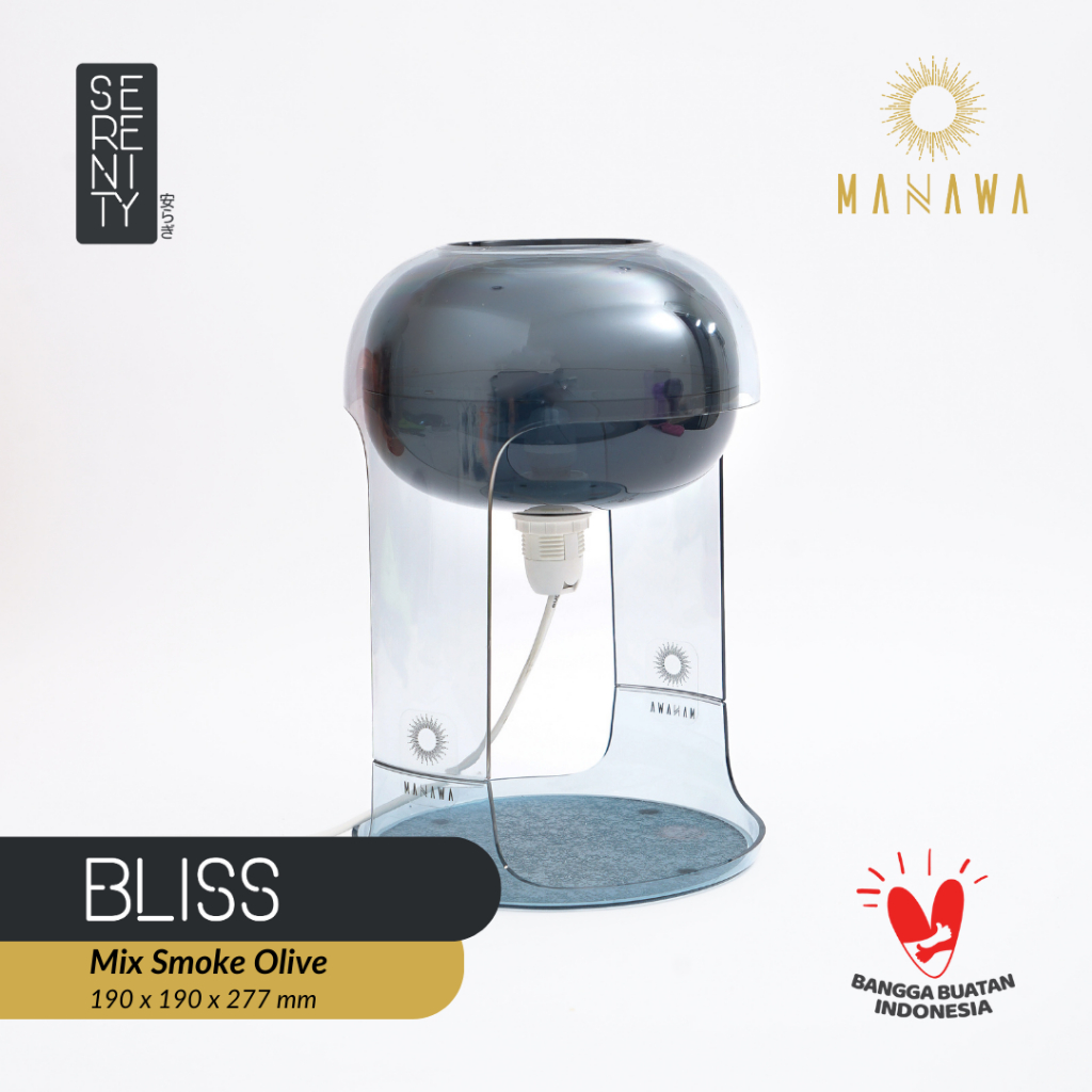 Jual MANAWA LIVING Bliss Lampu Meja Mix Smoke Olive | Shopee Indonesia